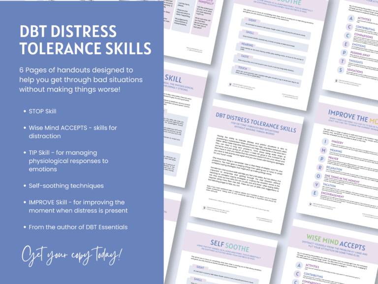 DBT Distress Tolerance Handouts Crisis Survival Skills – Suzette Bray, LMFT