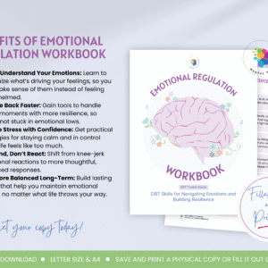DBT Toolkit Emotional Regulation Workbook | Suzette Bray, LMFT