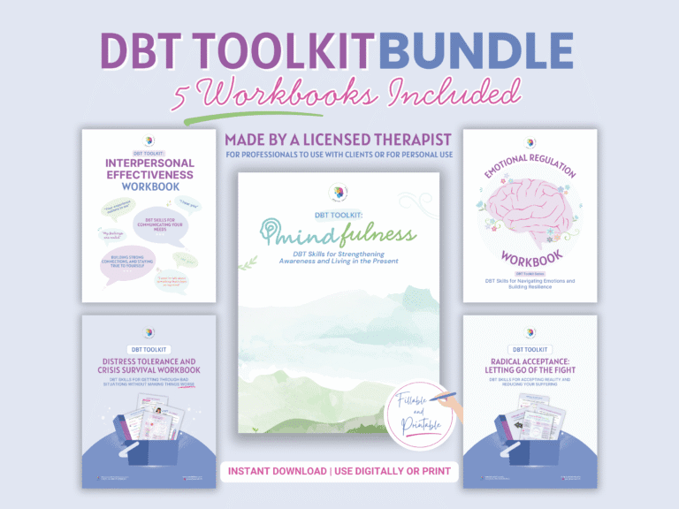 DBT Skills Toolkit Bundle: Mindfulness |Radical Acceptance |Distress ...
