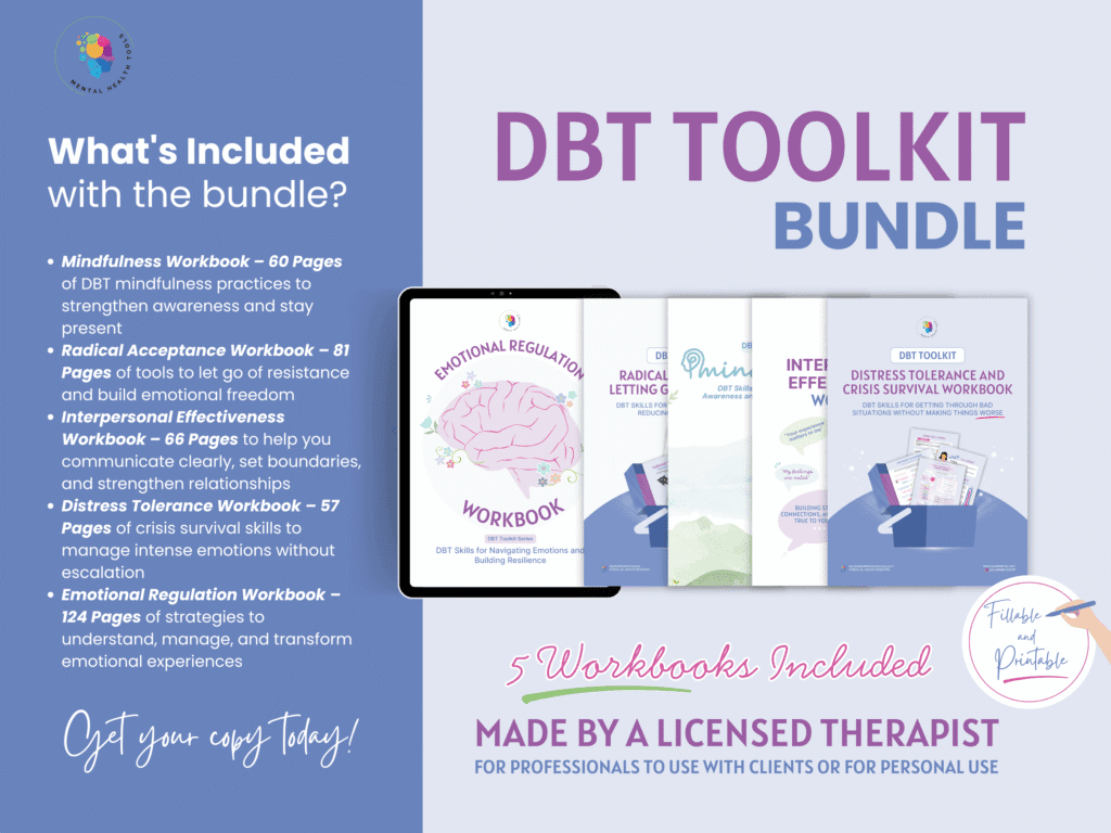 DBT Skills Toolkit Bundle: Mindfulness |Radical Acceptance |Distress ...
